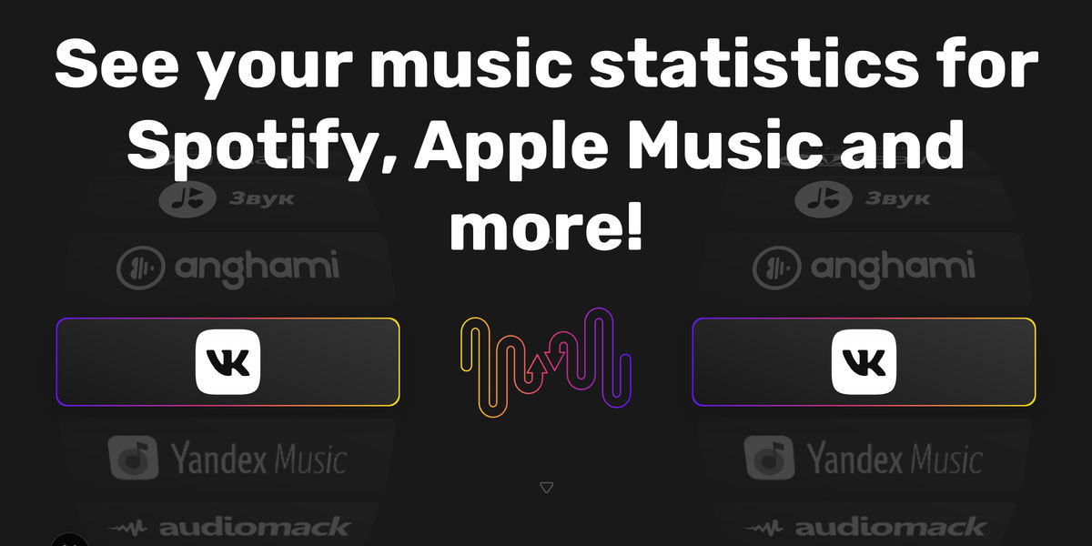 See your stats for VK Music (VKontakte Music / BOOM) (VK Music Recaps)